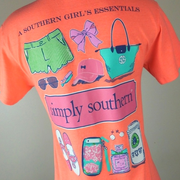 Simply Southern | Tops | Simply Southern Essentials Shirt Summer | Poshmark